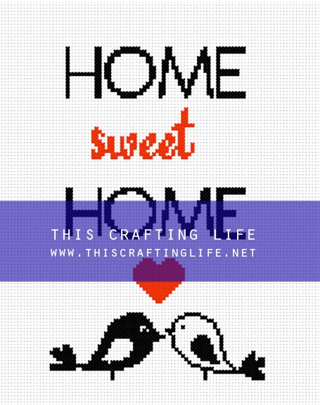 Home Sweet Home Chart for Knit or Crochet {graph Style Pattern and ...
