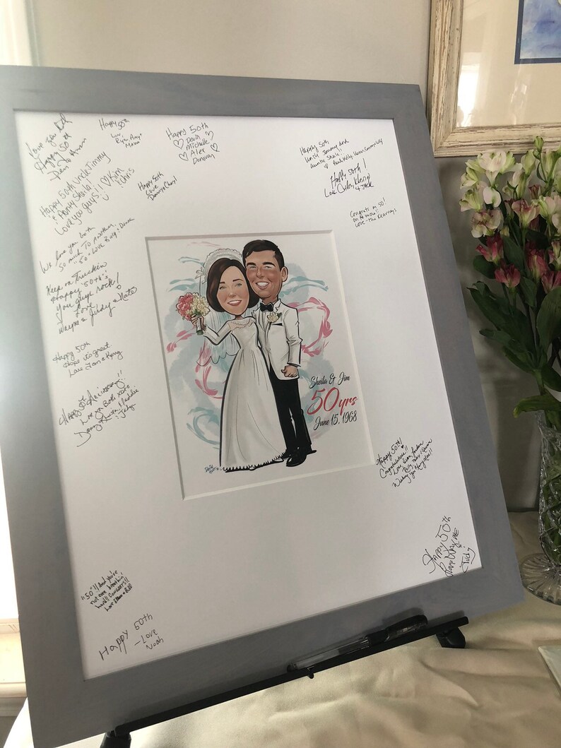 Custom Illustrated Anniversary Portrait. Perfect for - Etsy