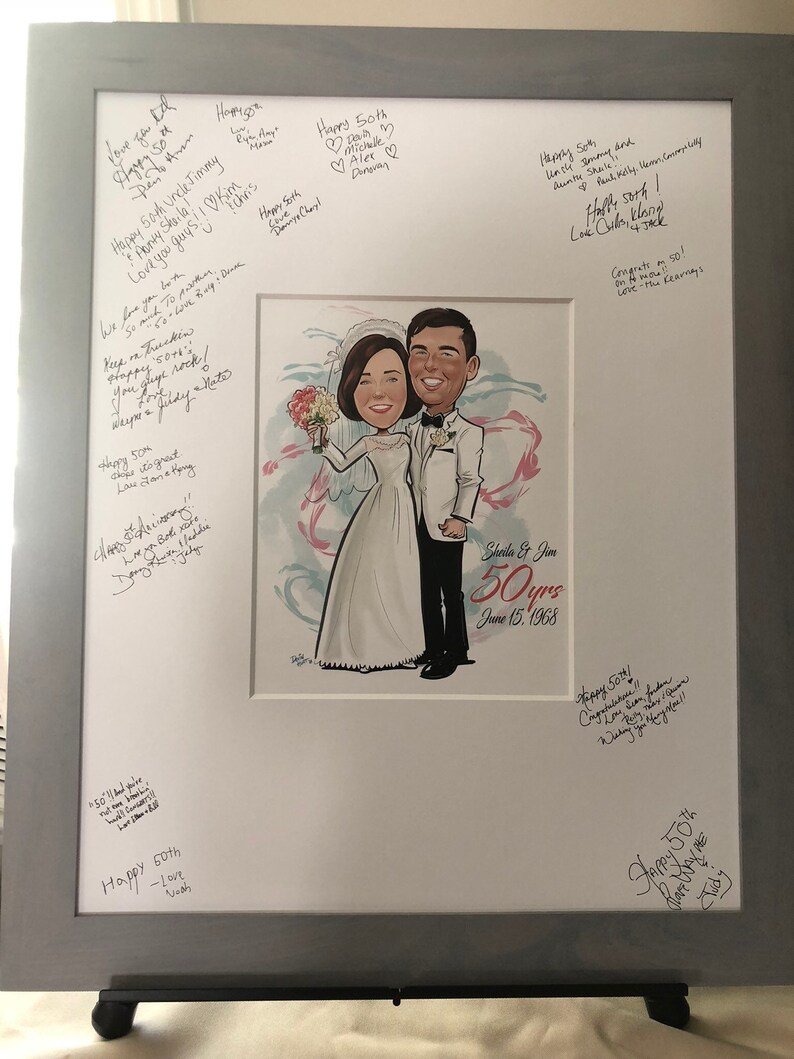 Custom Illustrated Anniversary Portrait. Perfect for - Etsy
