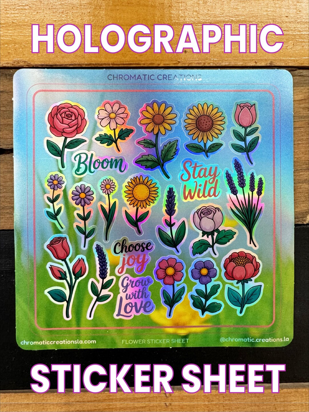 Flower Power Sticker Sheet - Etsy