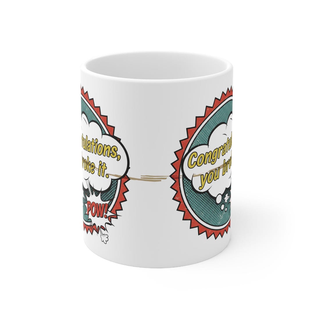 Fun Congratulations Coffee Mug: Vibrant Ceramic Gift - Etsy