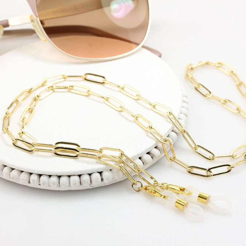 Gold Eyeglass Chain - Etsy