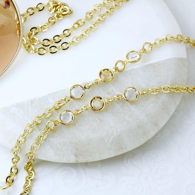 Gold Lanyards Swarovski - Etsy