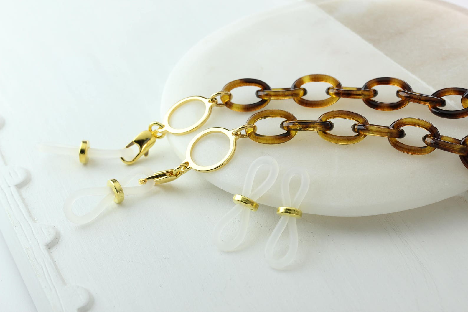 Tortoise Shell Gold Eyeglass Chain Tortoise Sunglasses - Etsy