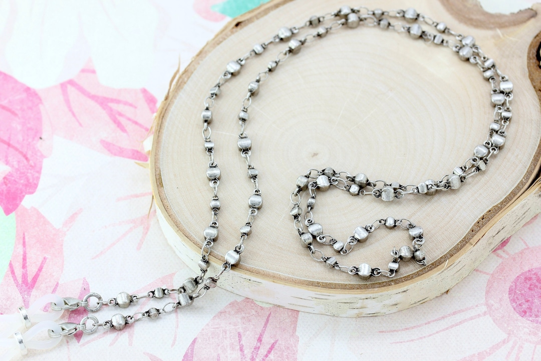 Modern Antique Silver Eyeglass Chain, Antique Silver Glasses Chains ...