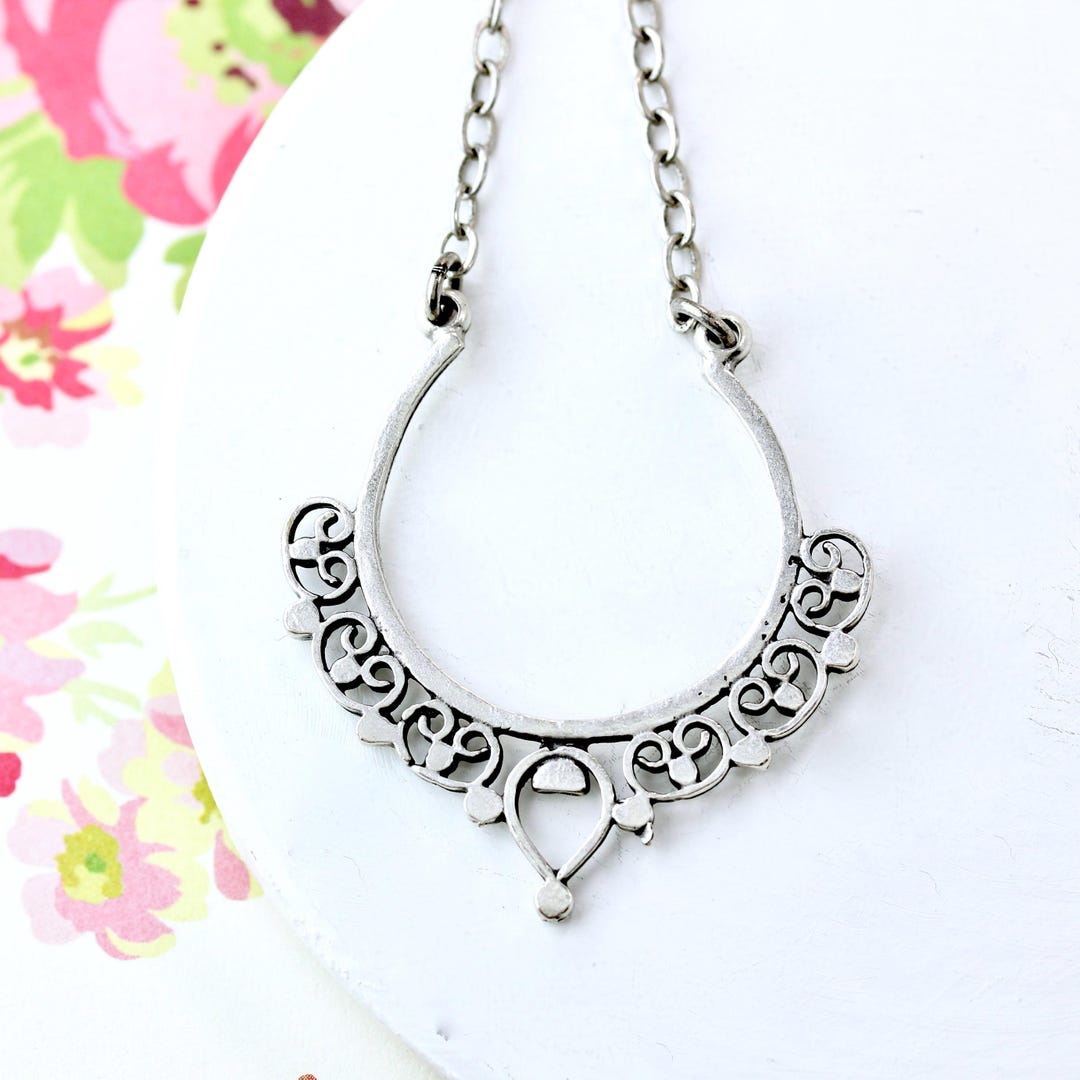 Silver Lace Eyeglass Chain: Antique Silver Boho Sunglasses Holder - Etsy