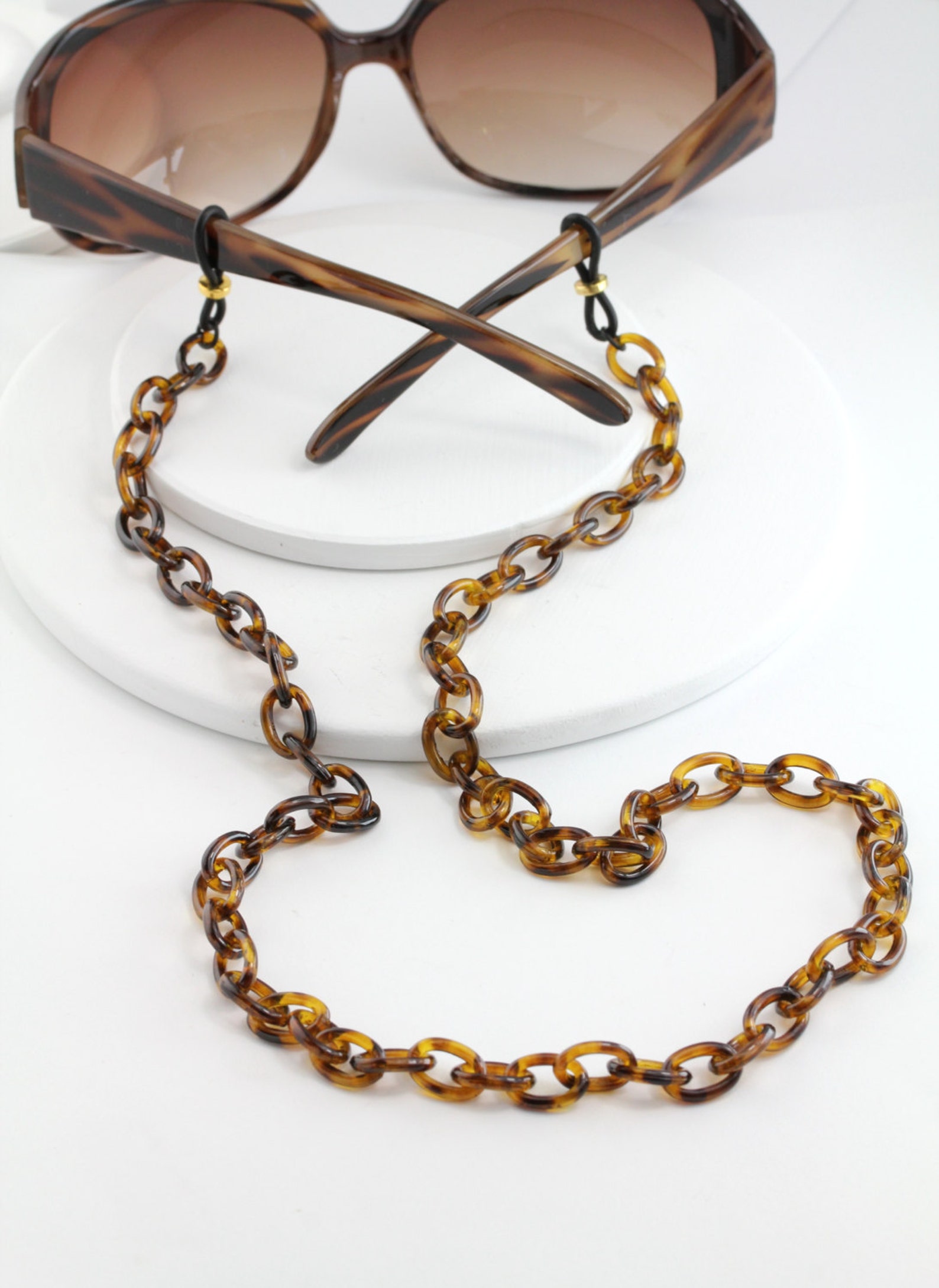Tortoise Shell Eyeglass Chain Tortoise Shell Eyewear Chain - Etsy