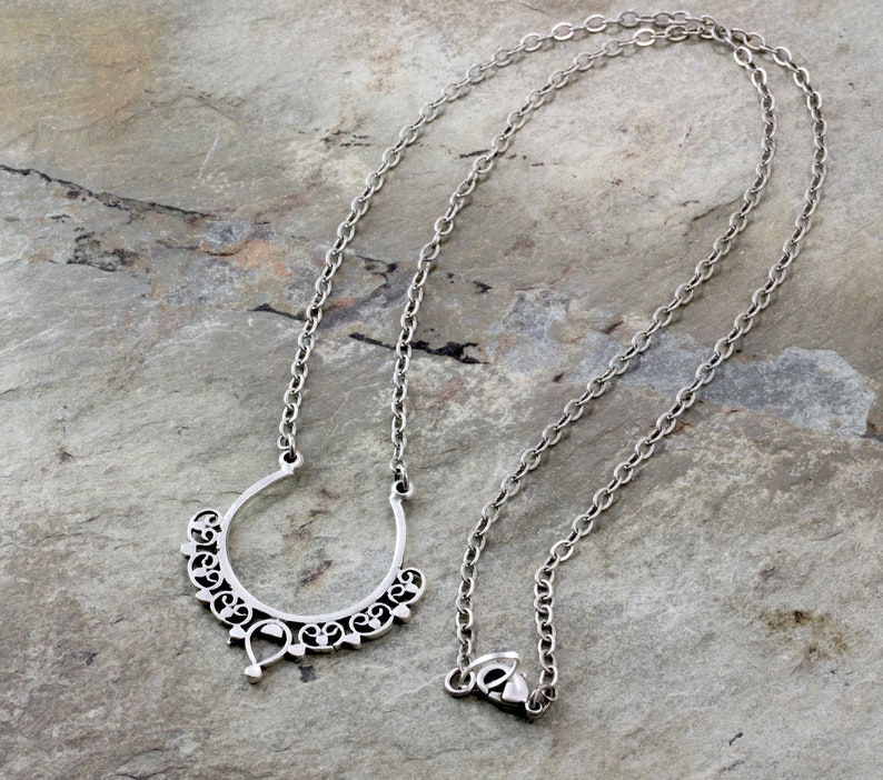 Silver Lace Eyeglass Chain: Antique Silver Boho Sunglasses Holder - Etsy
