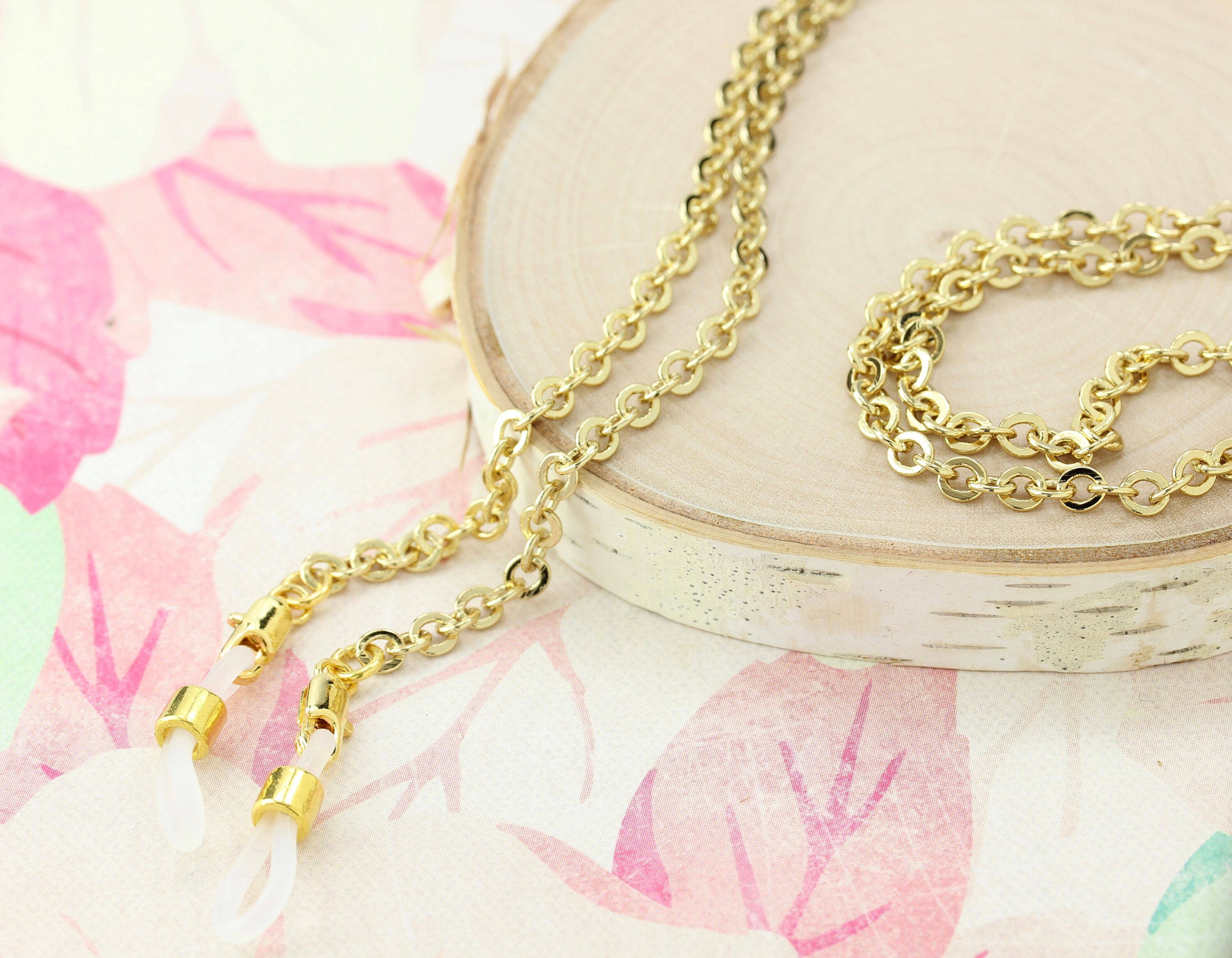 Simplicity Gold Eyeglass Chain Gold Glasses Chain Gold | Etsy