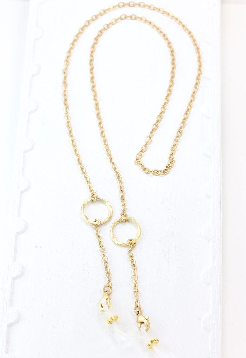 Gold Eyeglass Chain Glasses Chain Eyeglass Holder Reading - Etsy