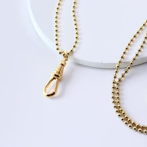 Gold ID Badge Lanyard, Gold Ball Chain Lanyard, Gold Lanyard, ID Badge ...