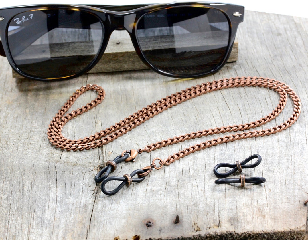 Men's Antique Copper Eyeglass Chain: Urban Sunglasses Holder - Etsy