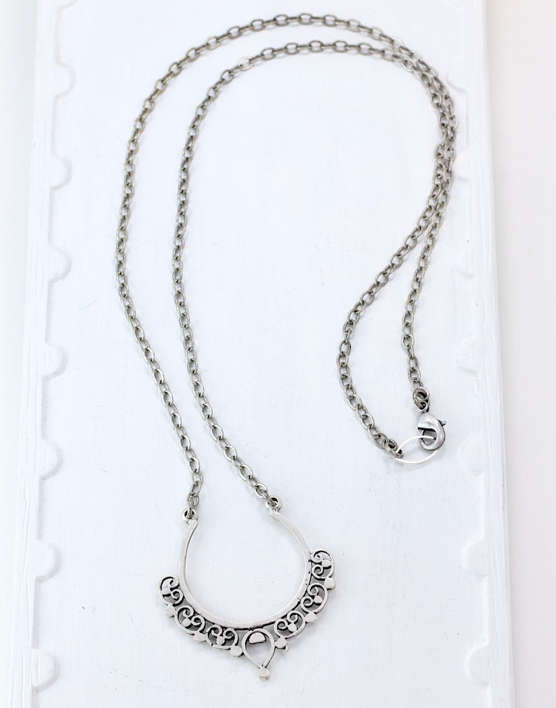Silver Lace Eyeglass Chain: Antique Silver Boho Sunglasses Holder - Etsy