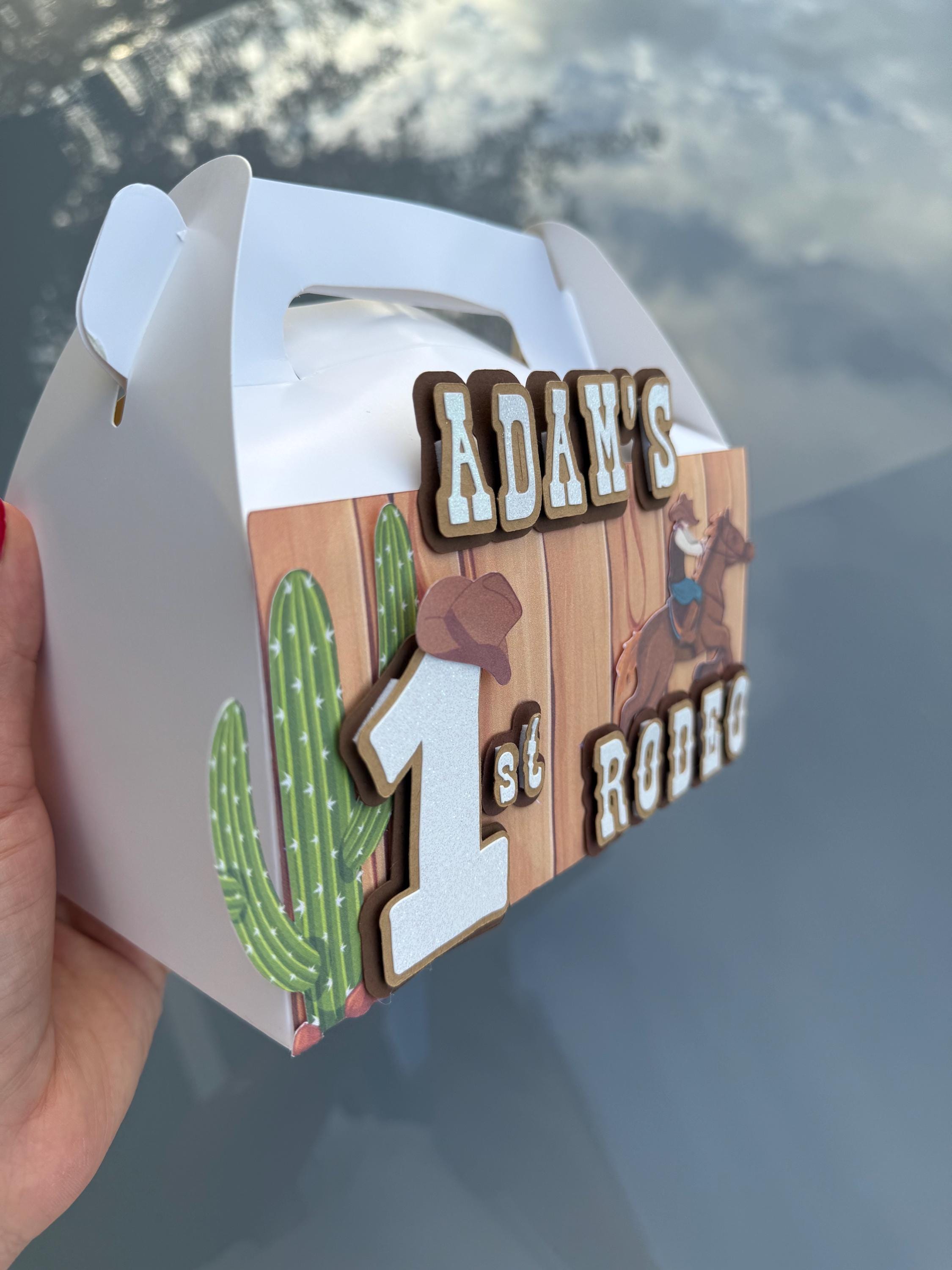 Personalized First Rodeo Treat Box - Etsy