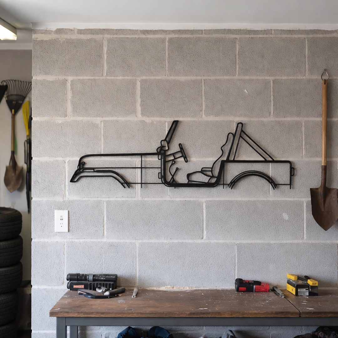 Off Road Metal Wall Art, SUV Silhouette Decor, Adventure Vehicle Wall ...
