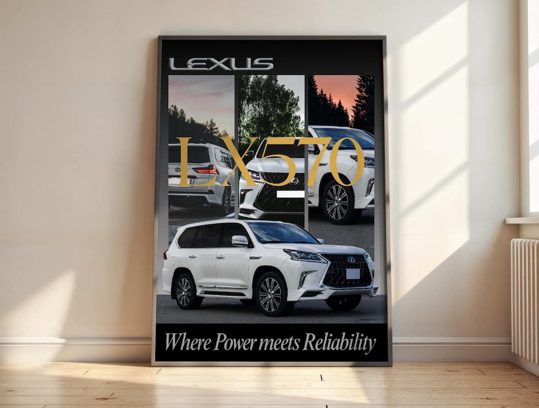 Lexus LX570 Car Poster | Digital Download | Wall Art | for Car ...