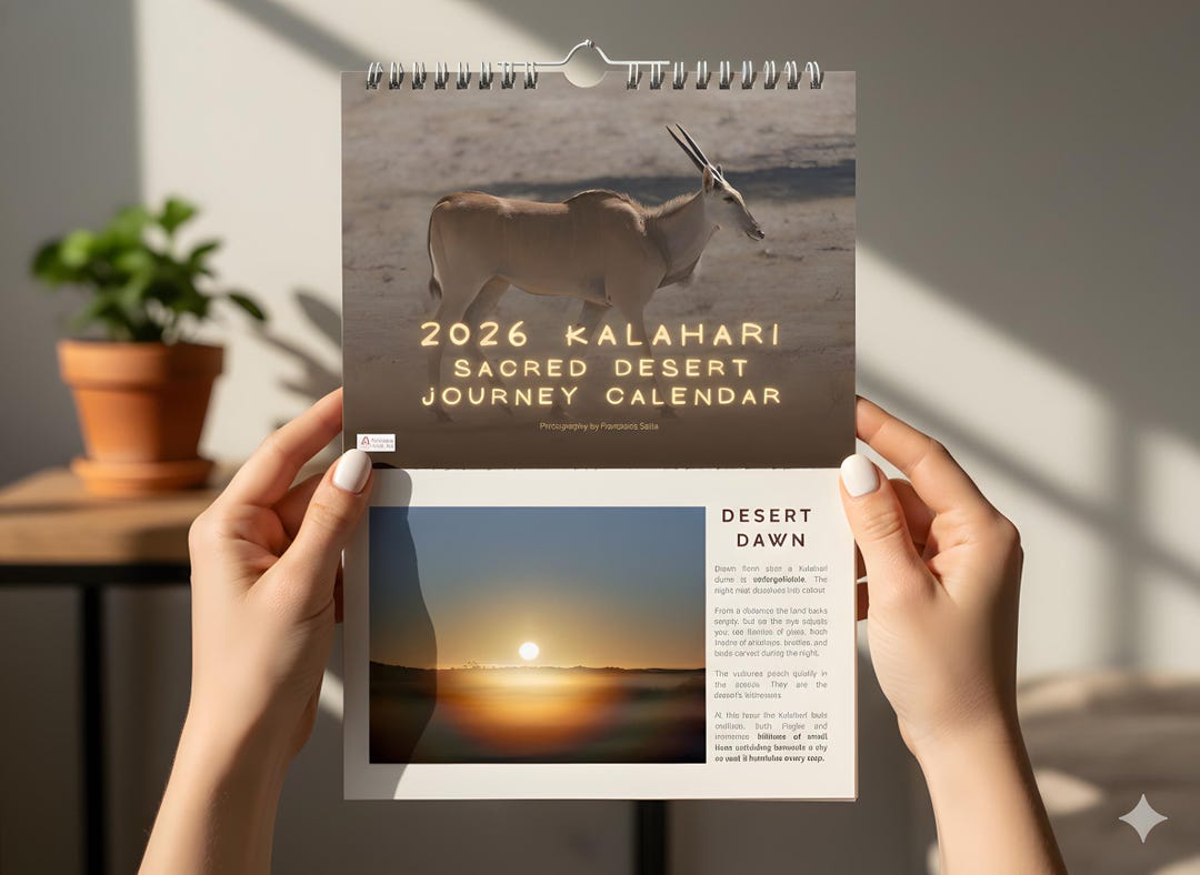 2026 Kalahari Desert Calendar | Natural Photography (digital Download ...