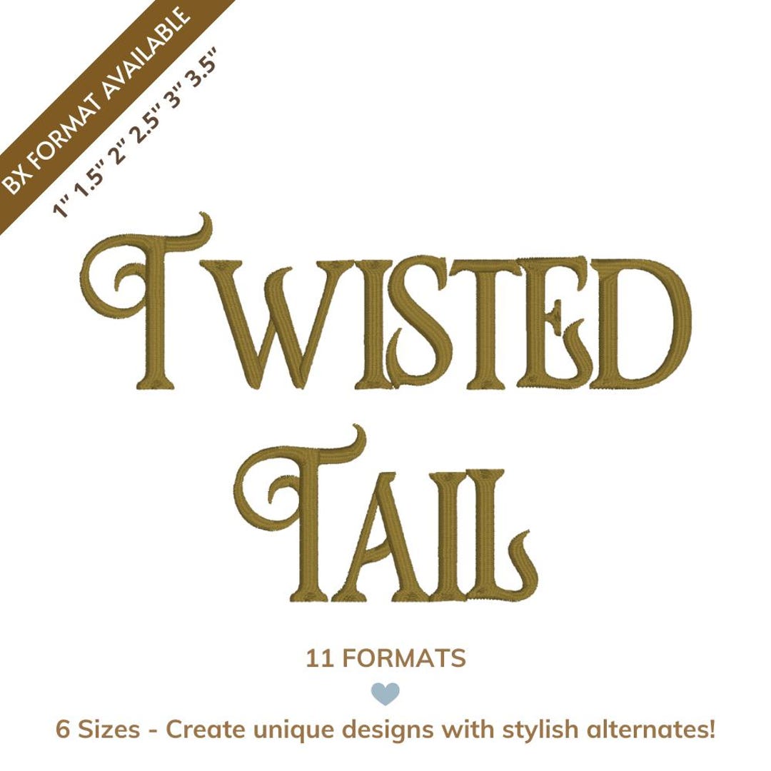 Fishtail Monogram Embroidery Bundle, Alphabet Designs, 6 Sizes + 11 ...