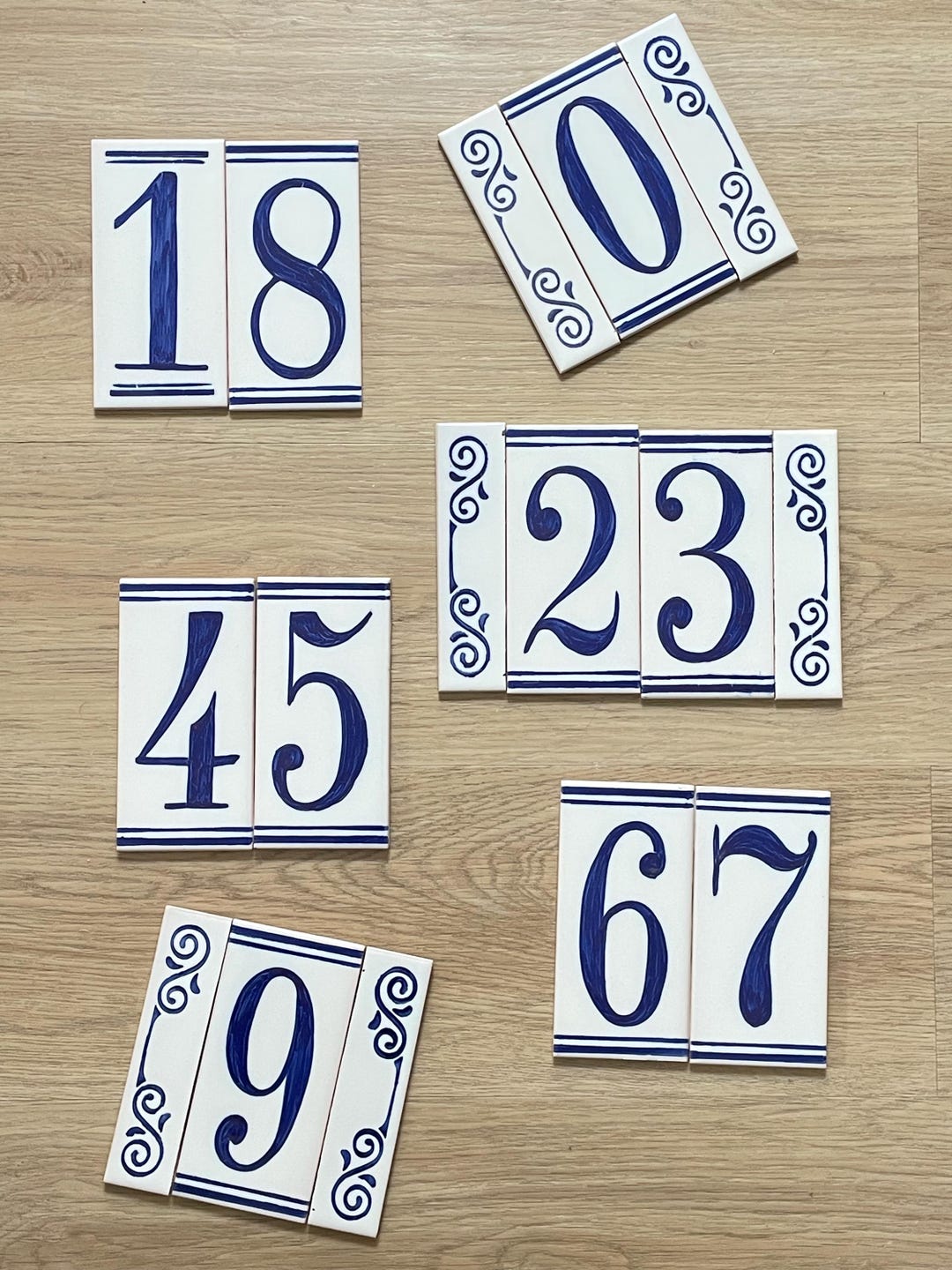 Handmade Ceramic House Numbers • 15x7.5 Ceramic Tile • House Number ...
