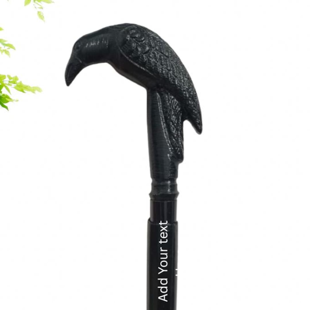 Personalized Raven Head Walking Cane, Handmade Gothic Cosplay Cane - Etsy