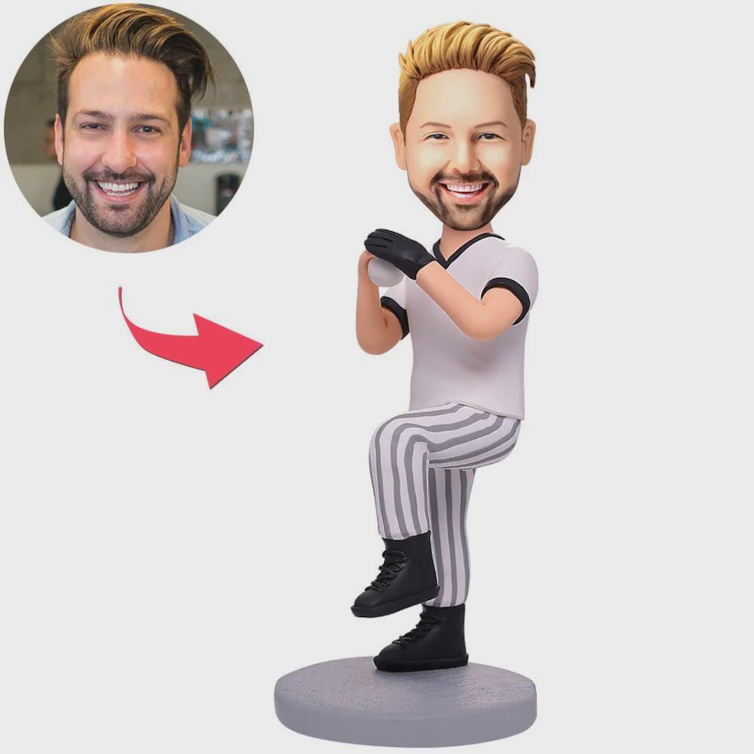 Custom Rugby Player Bobblehead Personalized Figurine With Engraved Text ...