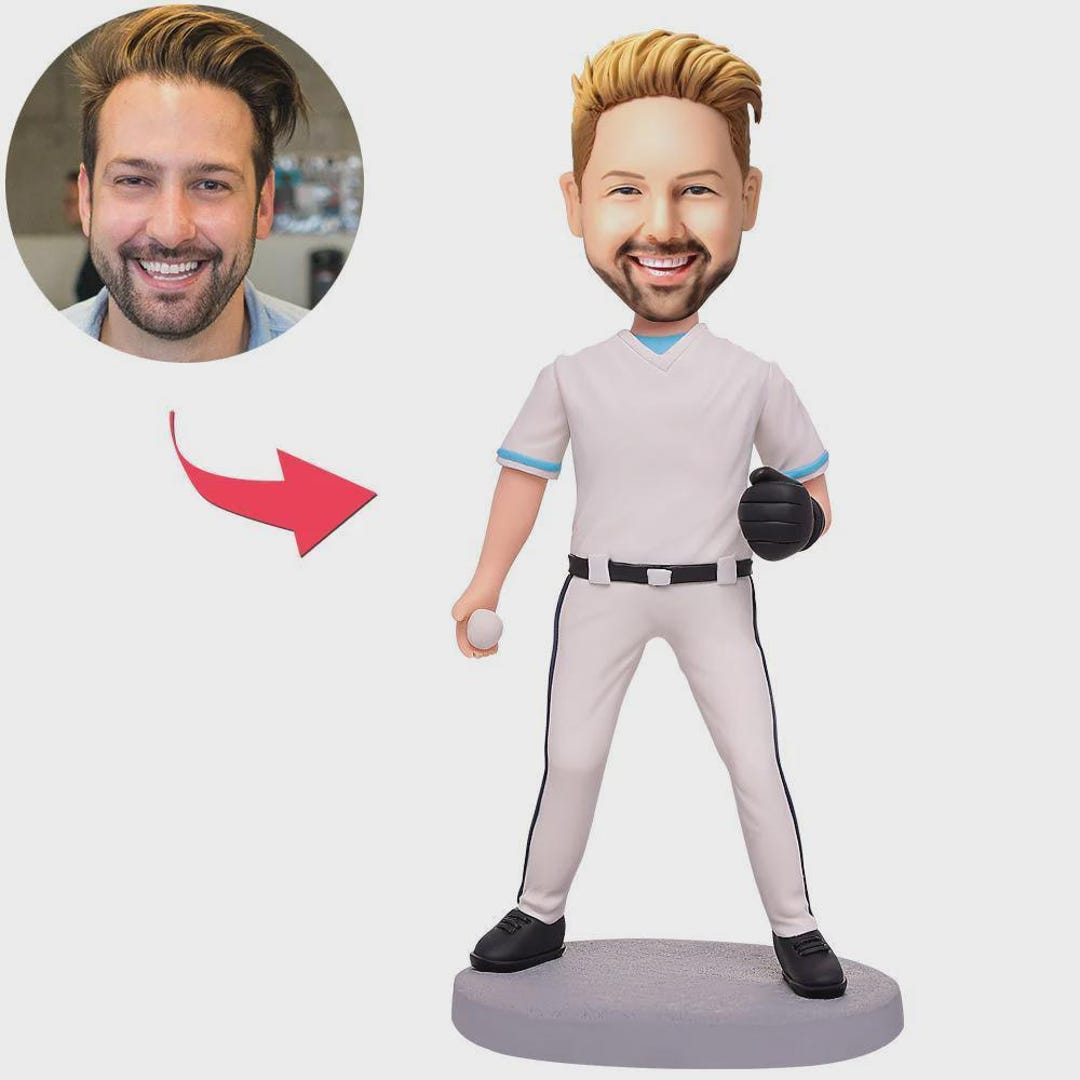 Custom Softball Player Bobblehead Personalized Figurine With Engraved ...