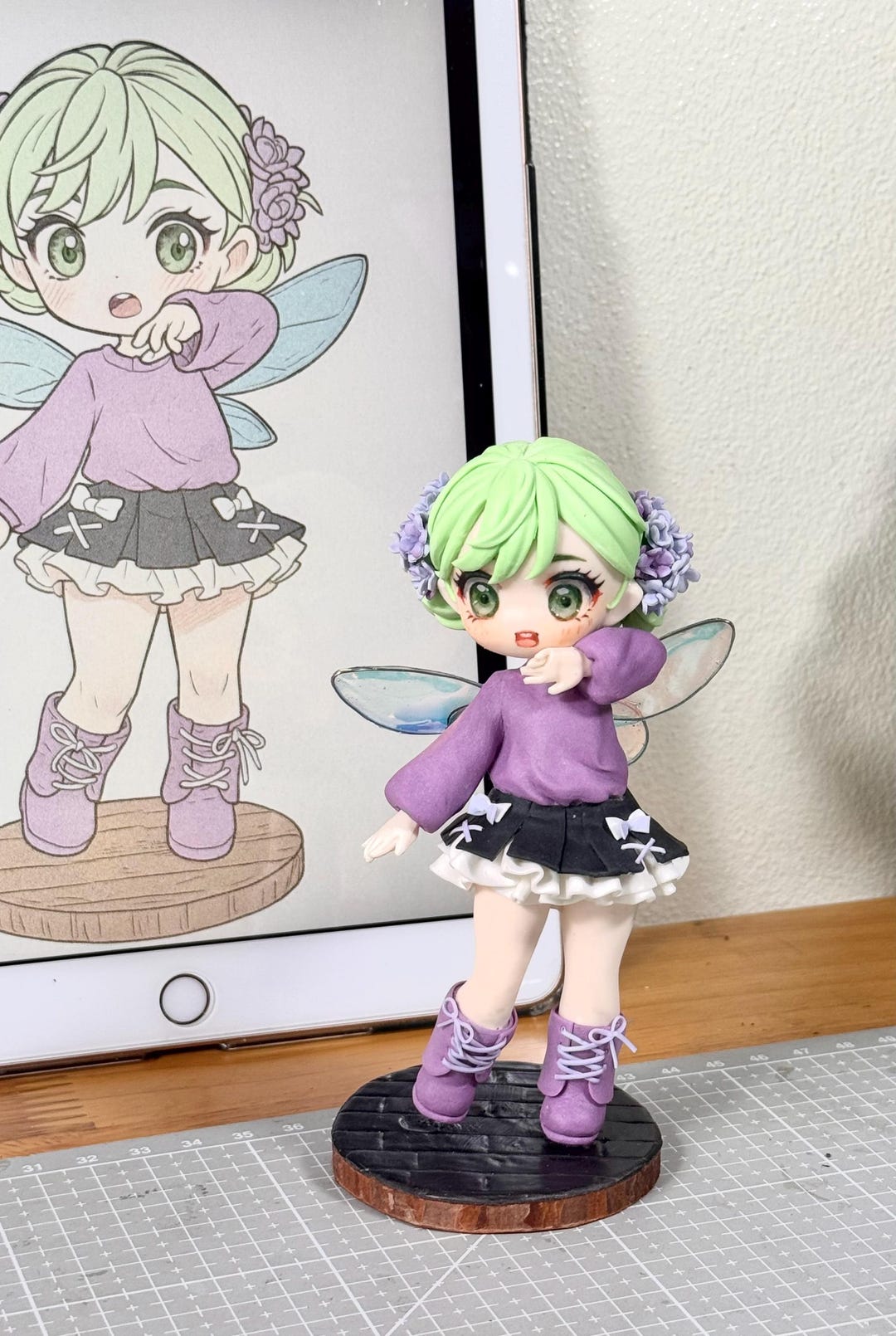 Custom Chibi Clay Figurine – Personalized Handmade Keepsake - Etsy