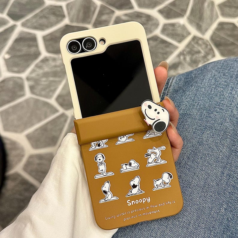 Cute Snoopy and Winnie the Pooh Magnetic Kickstand Phone Case With ...