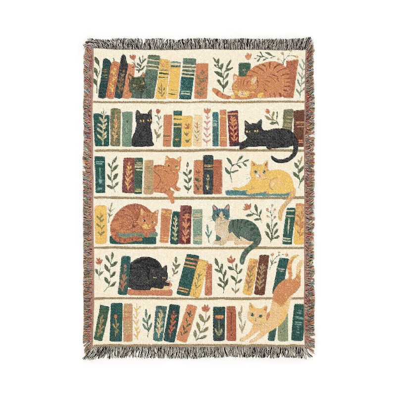 Library Blanket - Etsy