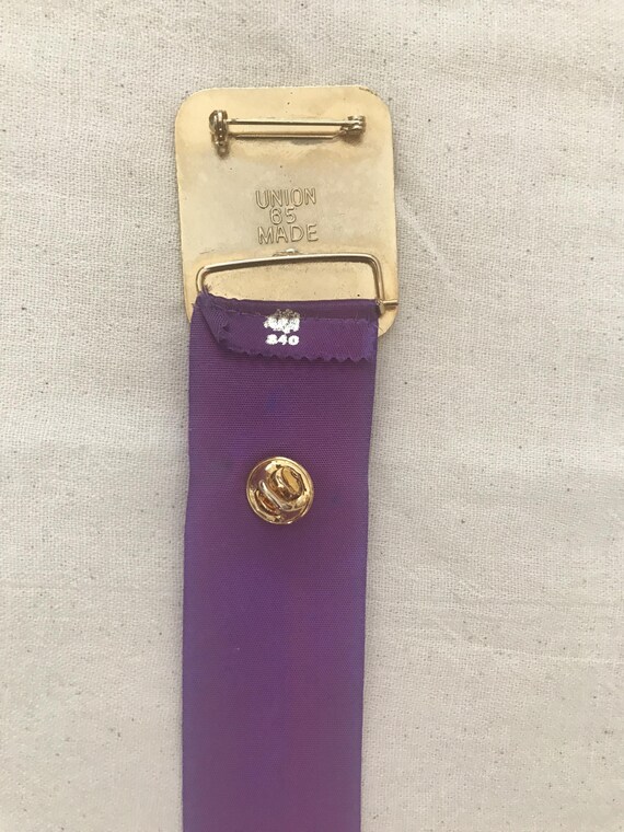 1980 Democratic Convention Delegate Ribbon With Badge - Gem