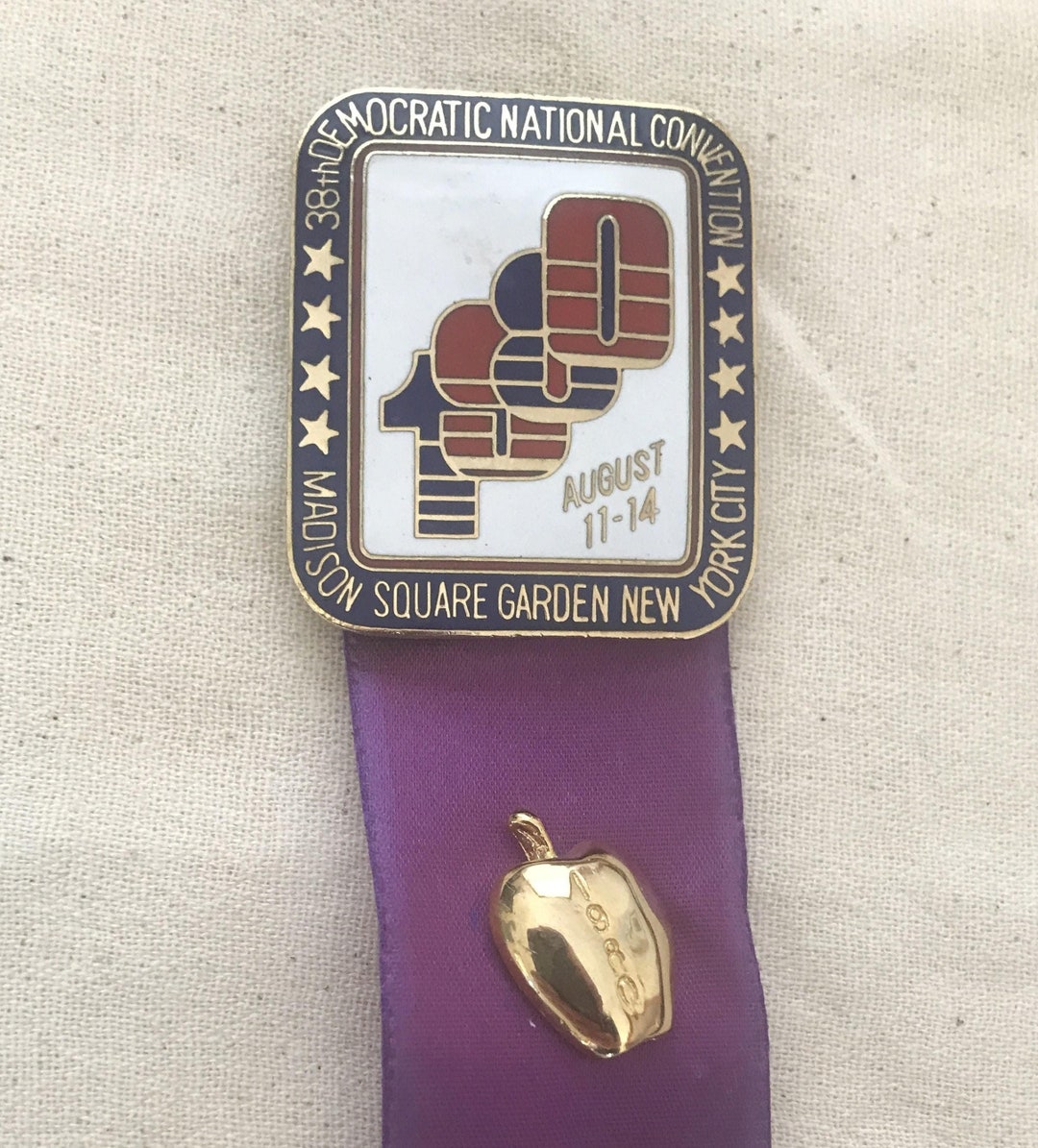 1980 Democratic Convention Delegate Ribbon With Badge - Etsy