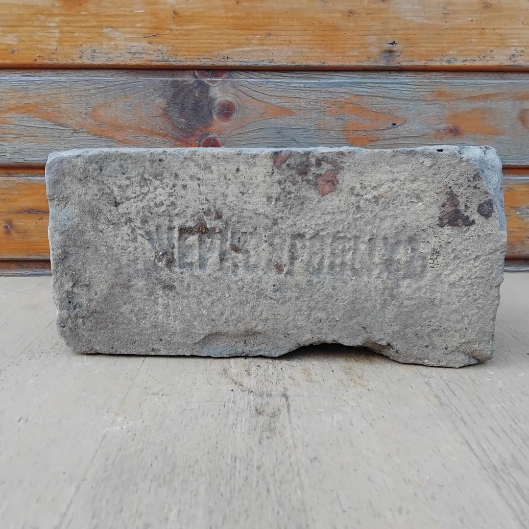 Chornoyarov" Vintage Clay Brick With Marking Antique Ukrainian ...