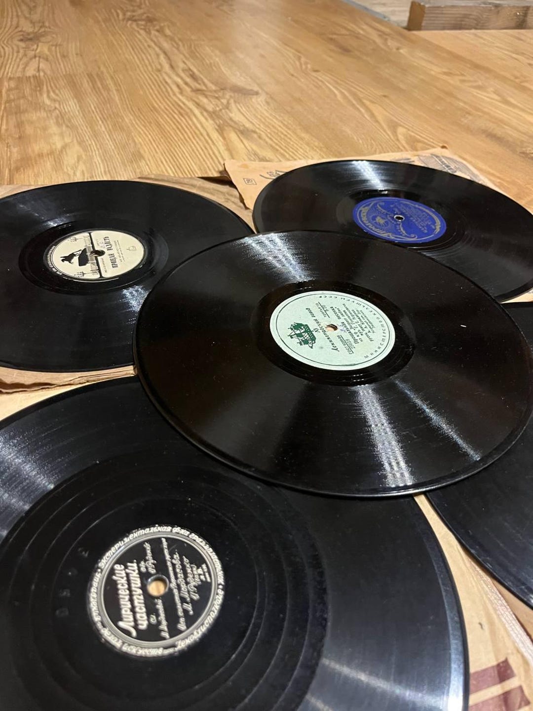 Vintage 1940s Shellac Records 78 RPM – Lot of 5 Records – USSR ...