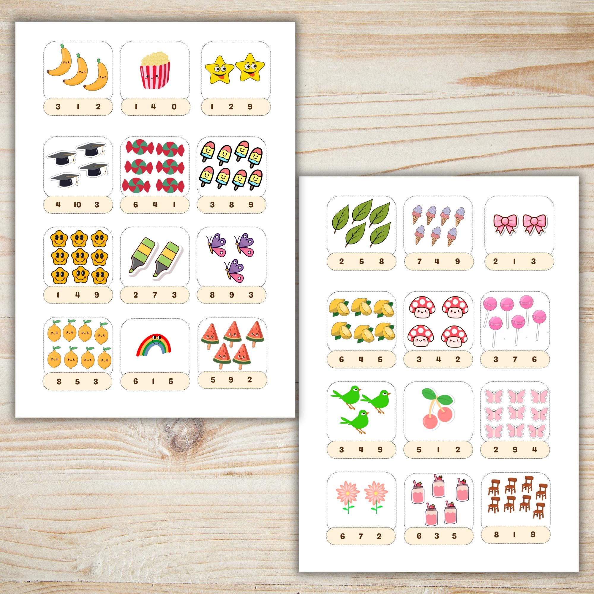 Counting Objects Worksheets | Numbers 1–10 Counting Activity ...