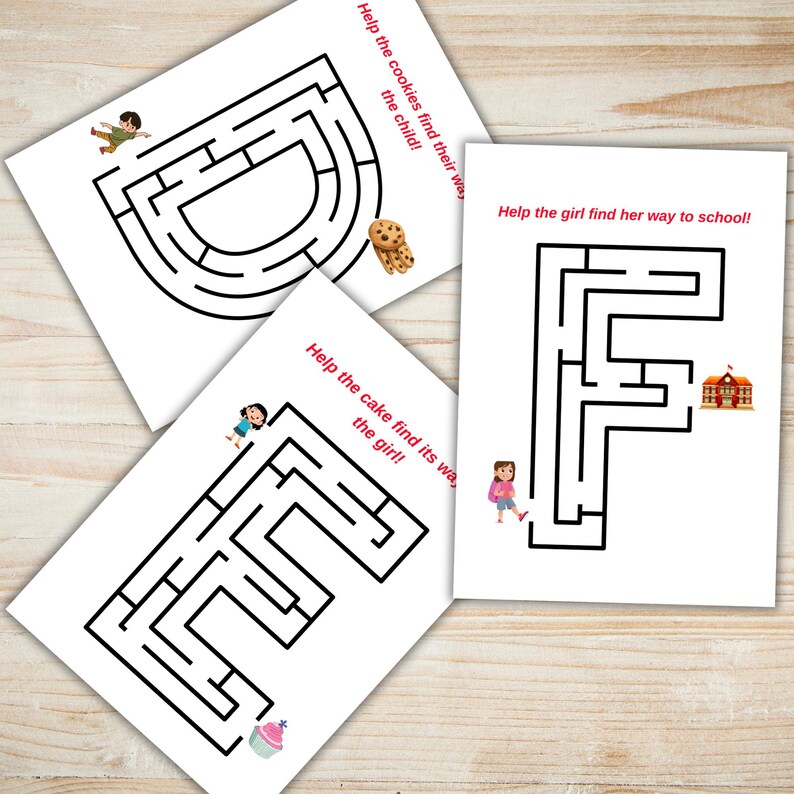 Alphabet Maze Printable Game for Kids | Fun Letter Learning Activity ...