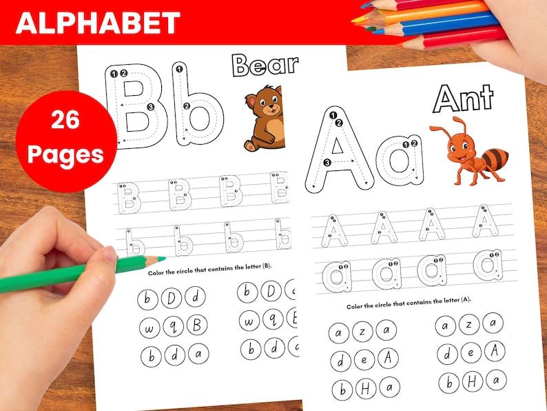 Printable Alphabet Tracing Workbook for Kids | ABC Learning Sheets ...