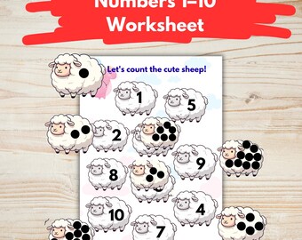 Learn Numbers for Kids | Counting Sheep Activity | Numbers 1–10 ...