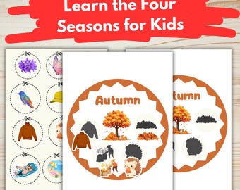 Learn the Four Seasons for Kids | Interactive Cut & Paste Activity | 6 ...