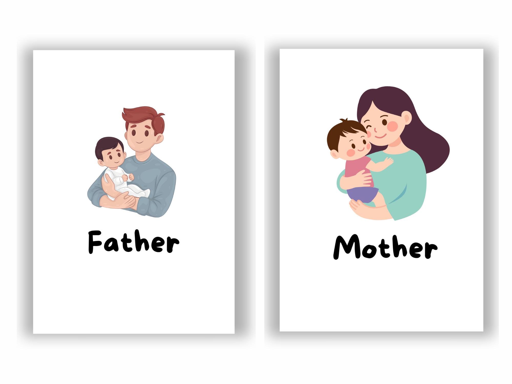 Family Members Learning Bundle | 42 Printable Pages | Worksheets ...