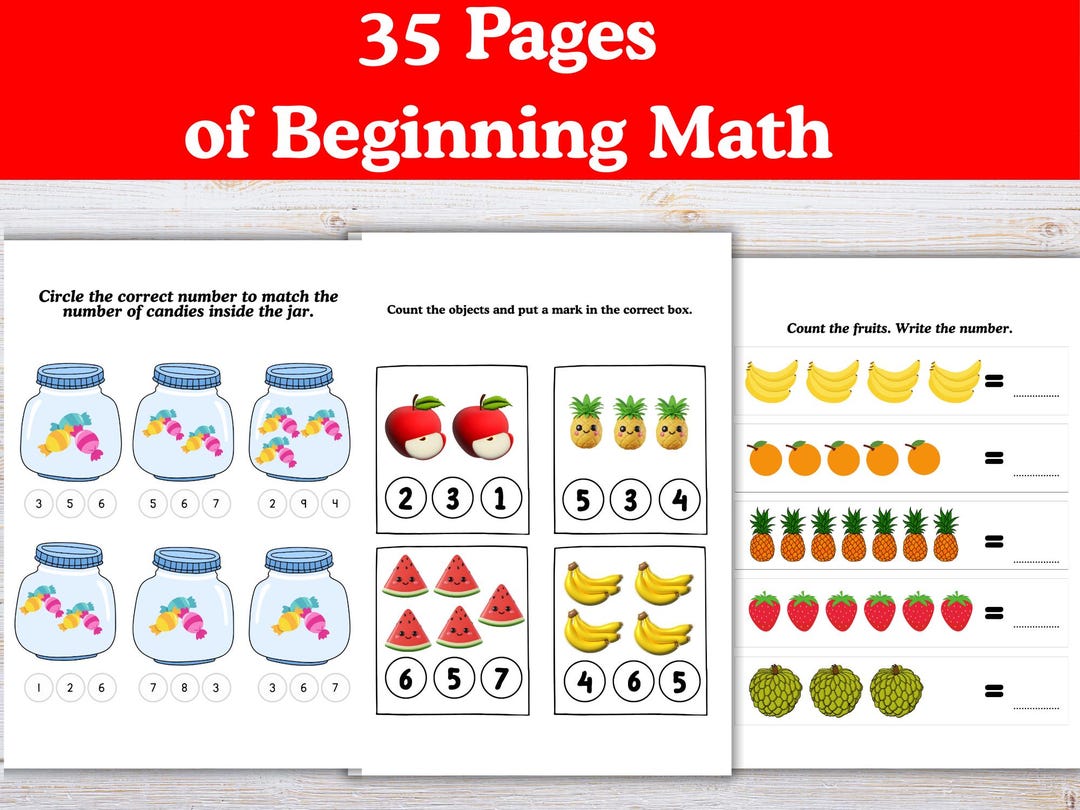 Preschool Math, Beginning Math, Counting, Learning to Add, Preschool ...