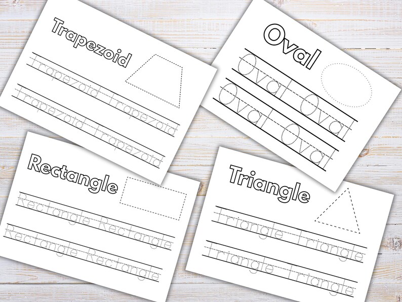 Educational Printable Bundle | Shapes, Months & Days Worksheets | Fun ...