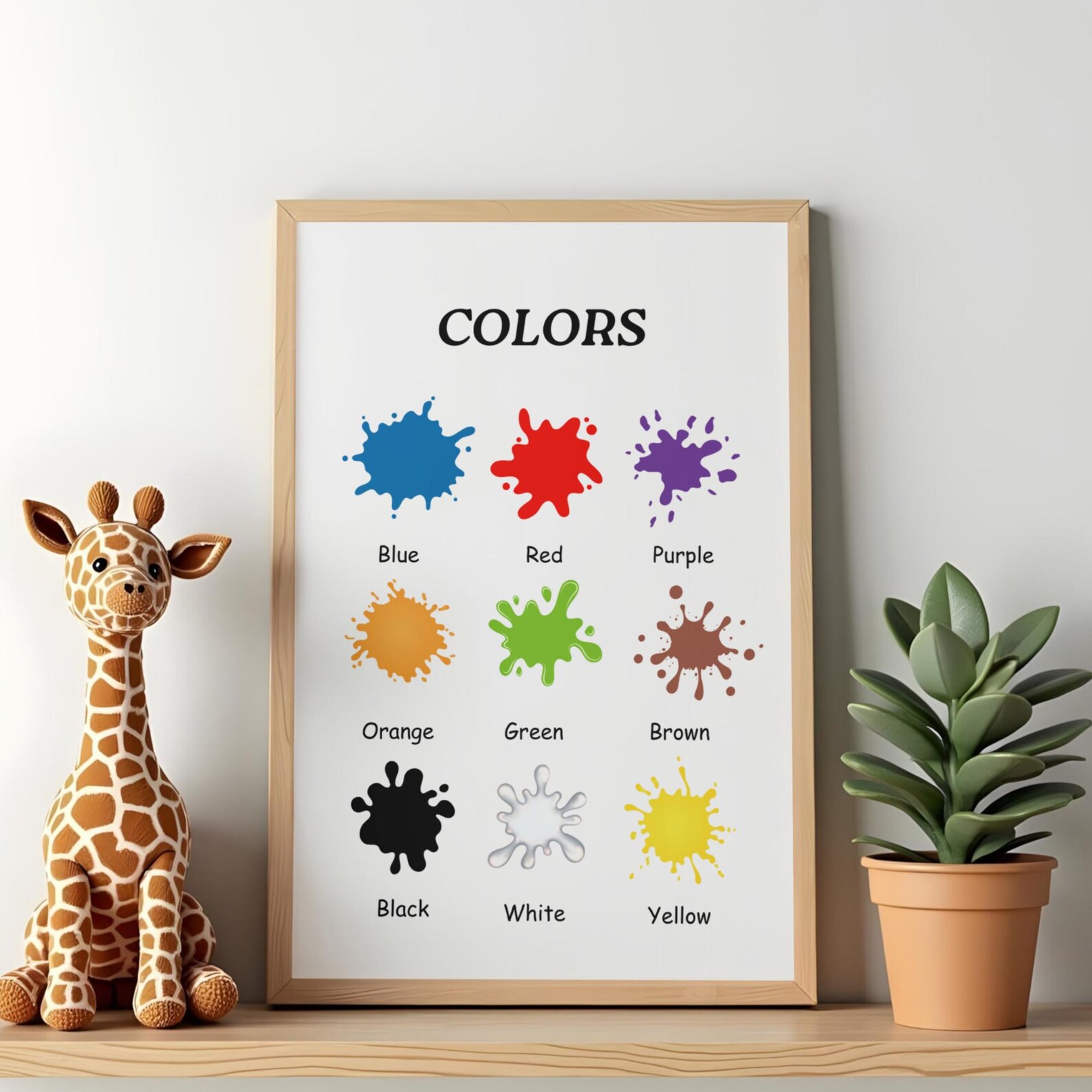 Educational Poster for Children |learn Colors for Kids – Digital ...