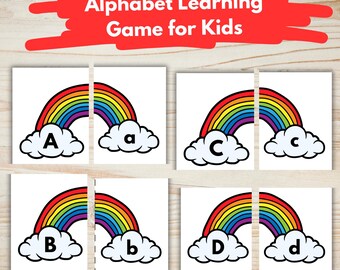 Uppercase and Lowercase Letter Matching Activity | Alphabet Learning ...