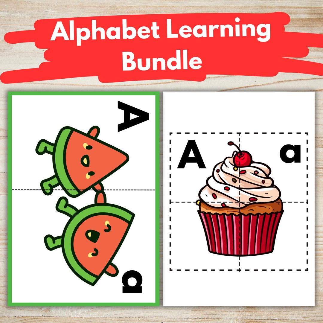 Alphabet Learning Bundle | Candy Alphabet Activity Sheets + Printable ...