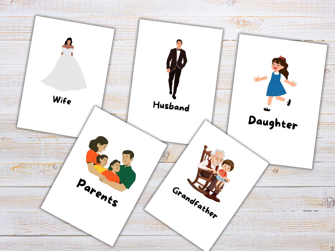 Family Members Learning Bundle | 42 Printable Pages | Worksheets ...