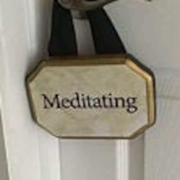Meditation Sign - Etsy