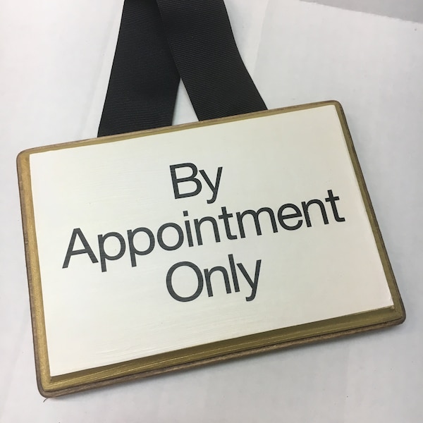 By Appointment Only Sign - Etsy