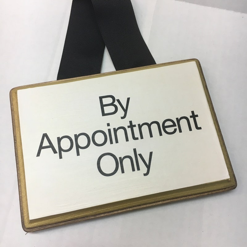 By Appointment Only Sign - Etsy