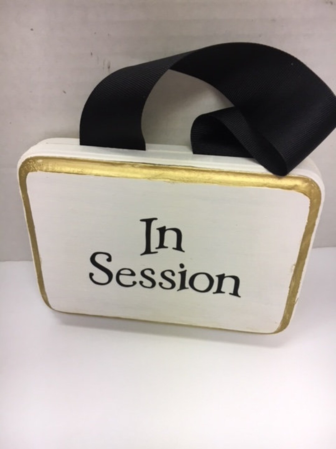 2 Sided Plaque "welcome"-"in Session" Solid off White - Etsy