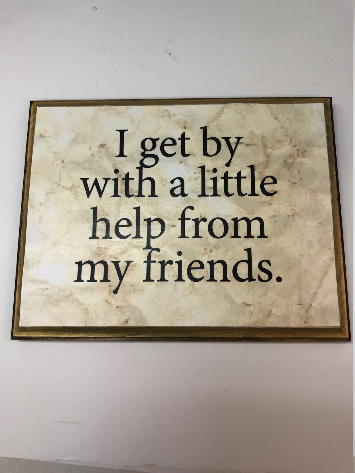 I get by with a little help from my friends | Etsy